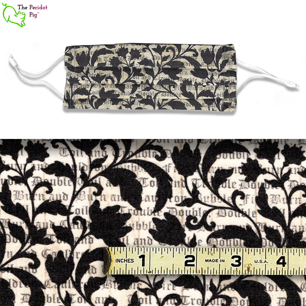 Macbeth - 100% Cotton Pleated Mask – The Peridot Pig