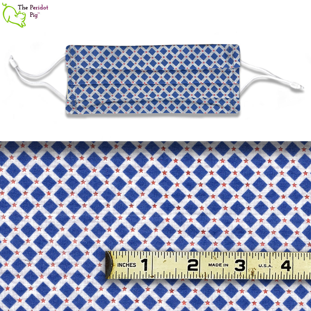 Patriotic - 100% Cotton Pleated Mask – The Peridot Pig